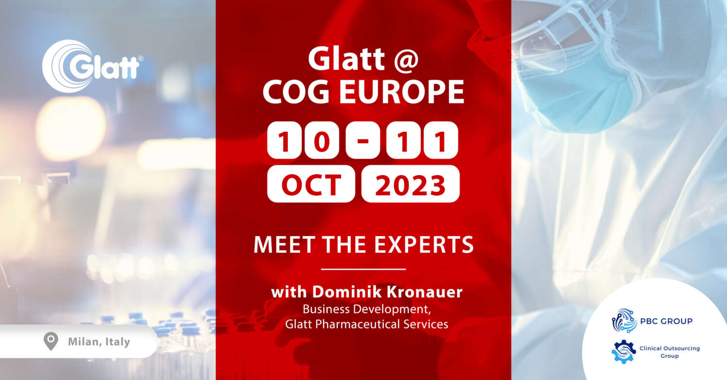 Clinical Outsourcing Group Europe - Glatt - Integrated Process Solutions